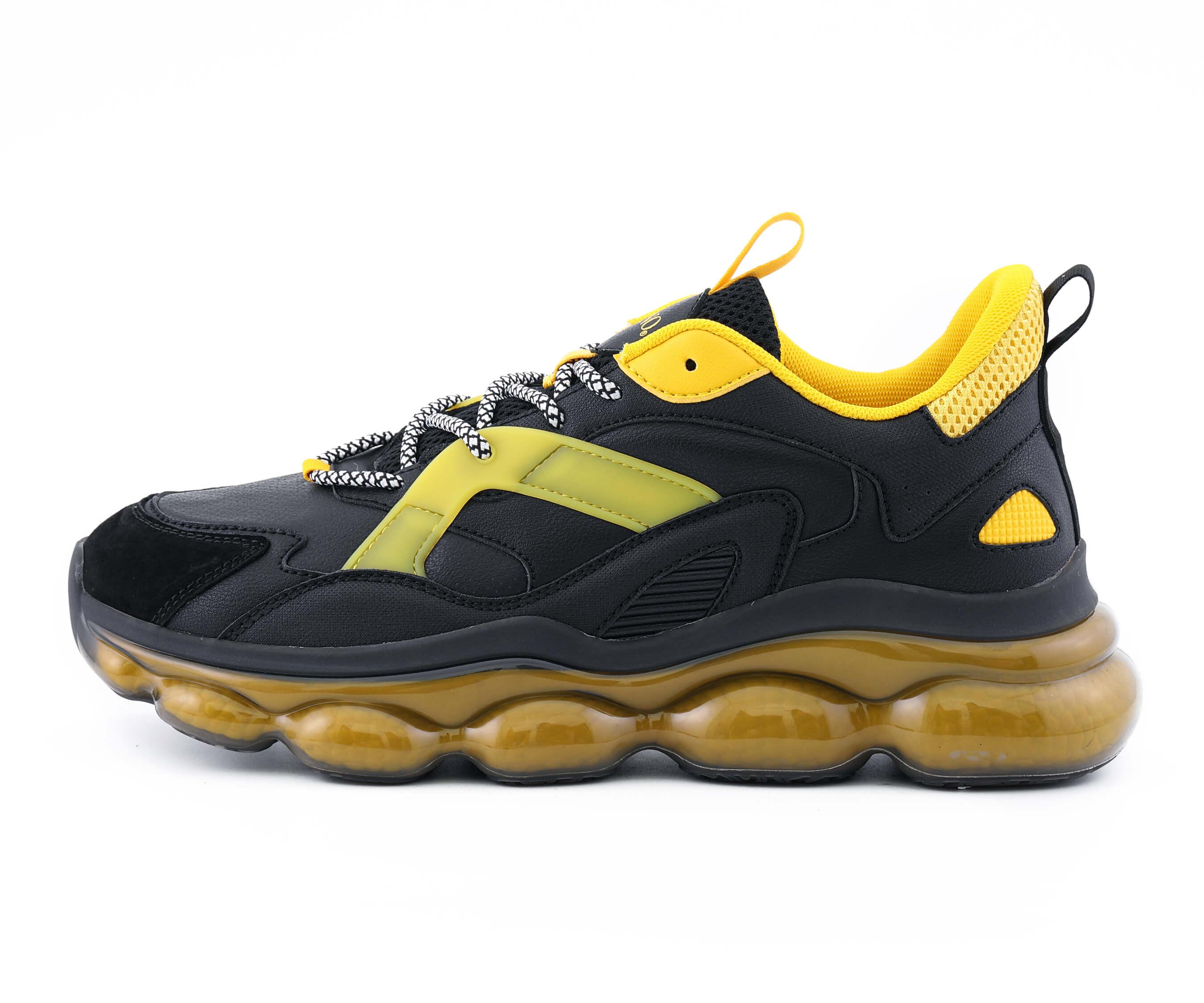 Gold and Black Sneakers | High-Fashion | Mazino Shoes